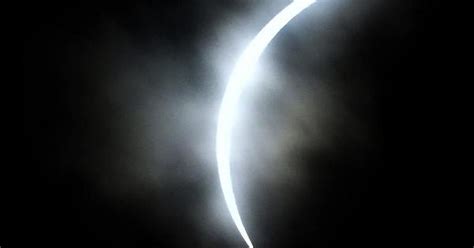 eclipse a few seconds before the clouds totally obscured the sun