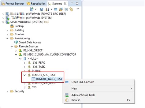 Create A Hana Remote Source For Test Reasons Wit Sap Community