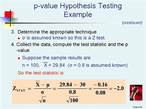 Hypothesis Testing Chapter 9 9 1 9
