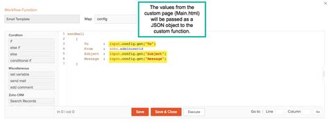 Create Custom Actions Online Help Zoho Developer