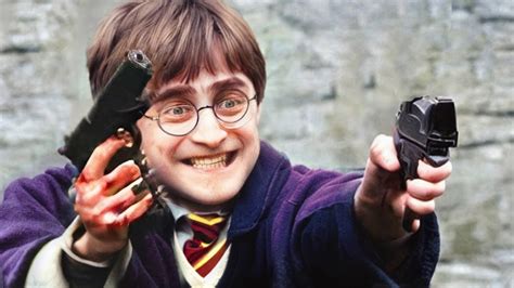Гарри Поттер решил сменить волшебную палочку на пистолеты Youtube
