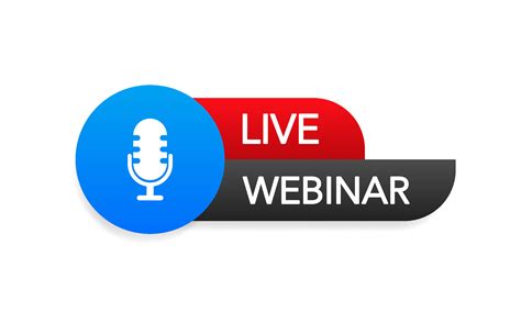 Live Webinar Button Icon Vector Stock Design Vector Art At Vecteezy