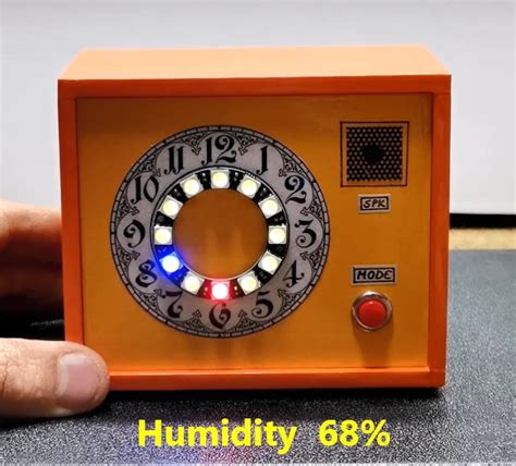 Unusual Led Ring Arduino Clock Temperature And H