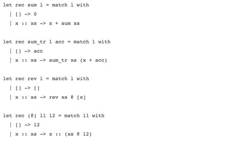 Solved Please Help Me With This Ocaml Induction Proof