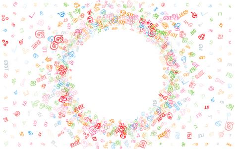 타밀 알파벳 스크립트 문자 또는 플랫 스타일의 문자로 만든 다채로운 벡터 배경 개념에 대한 스톡 벡터 아트 및 기타 이미지