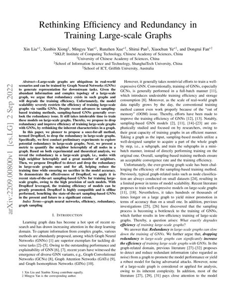 Rethinking Efficiency And Redundancy In Training Large Scale Graphs Deepai