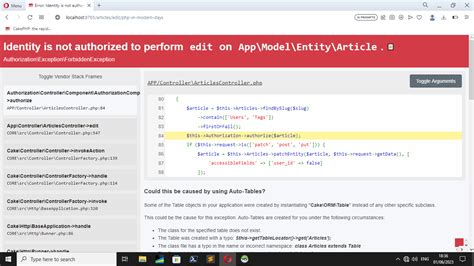 authorization exception need help cake software foundation inc