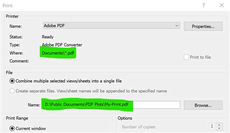 Remember Display Filter Settings For Print Export Pdf Select Viewssheets Dialog Autodesk