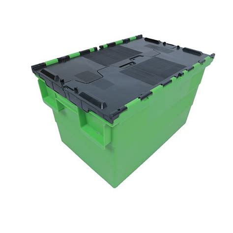 부착된 뚜껑 플라스틱 이동 상자 제조업체 및 공장 가격 Enlightening Plast