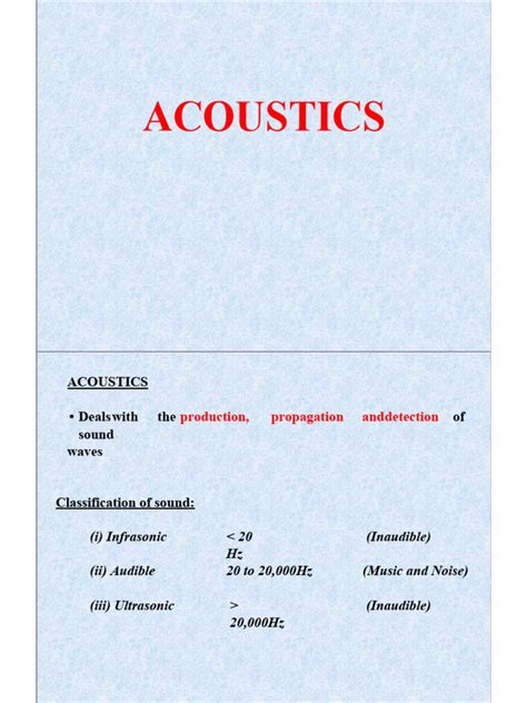 Acoustics And Building Design Guide Pdf Decibel Sound