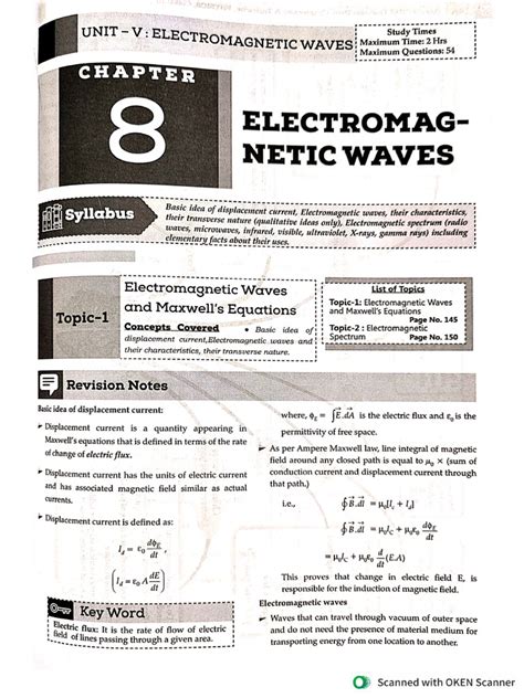 Electromagnetic Waves Important Questions Pdf