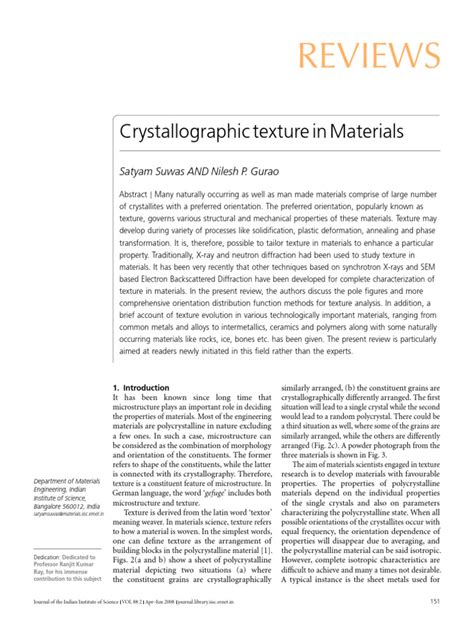 Crystallographic Texture In Materials Pdf Crystallite X Ray