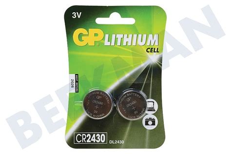 GP GPCR2430STD411C2 CR2430 GP Lithium Knoopcel 3V