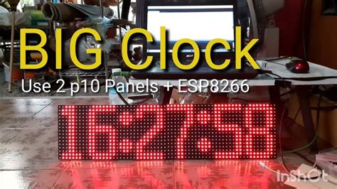 Arduino Big Clock P10 Led Panel Esp8266 Internet Time ต้องต่อเน็ตเท่านั้น Youtube