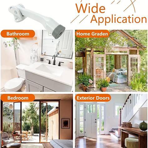 폴리싱 처리된 알루미늄 합금 도어 스톱 미끄럼 방지 고무 팁 포함 2개4개8개 팩 중부하 바닥 장착 도어 Temu