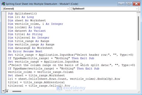 How To Split Excel Sheet Into Multiple Sheets Based On Column Value