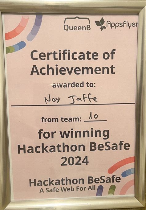 Noy Jaffe On Linkedin Hackathon React Nextjs Socketio Safeweb4all Teamwork Hackathon