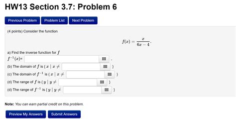 Solved HW Section Problem Previous Problem Problem Chegg Com