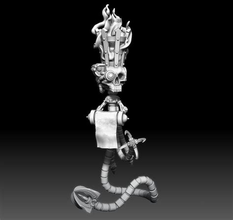 💀 Servo Guide Skull Display Figure・ 3d File For ・cults