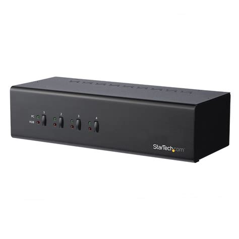 NanoByte Solutions NZ StarTech Com 4 Port Dual Monitor Dual Link DVI KVM Switch 1440p Dual