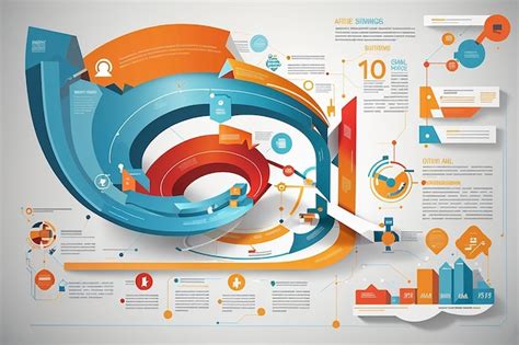 Premium Photo Can Use For Info Graphic Loop Business Report Or Plan