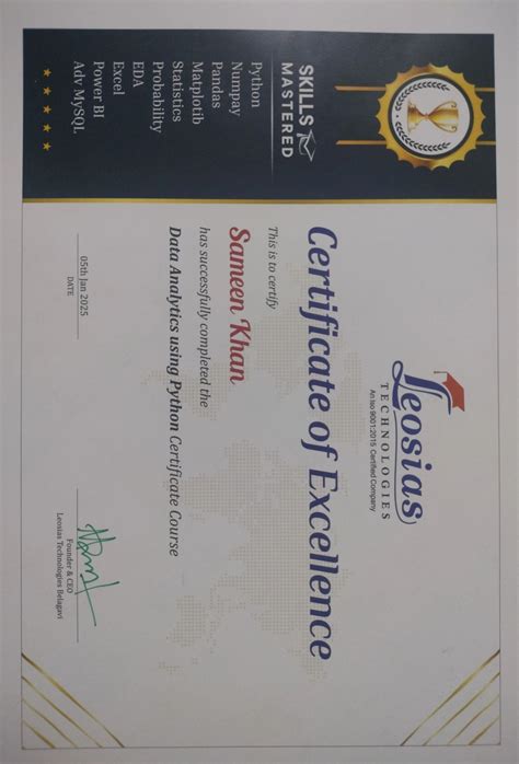 Dataanalytics Python Skilldevelopment Learningjourney Achievement