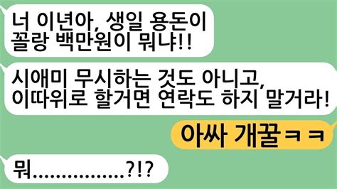 모아보기생일에 백만원 줬더니 절연하자는 시모 참교육 들어갑니다ㅋ Youtube