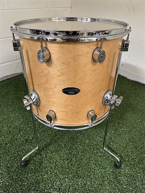 Pdp Lx 100 Maple 16” Floor Tom Natural Lacquer Reverb