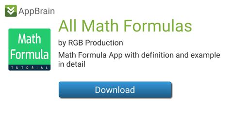 All Math Formulas For Android Free App Download