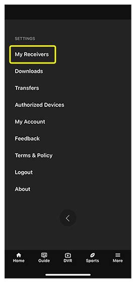 Reset Receiver Through DISH Anywhere