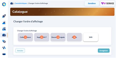 Comment Modifier Lordre Des Caractéristiques Dans Les Offres Assistance And Documentation