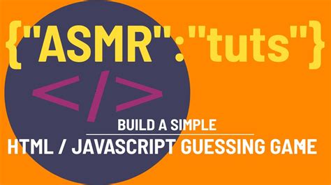Asmr Coding A Guessing Game Part 1 Whispering Keyboard Sounds Youtube