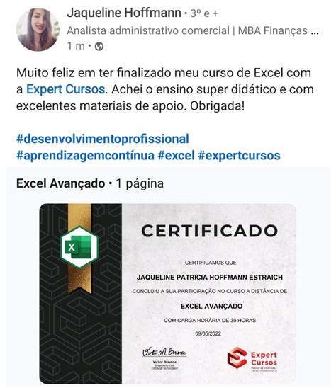 Curso Online De Excel Instituto Educar Agora