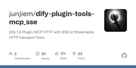 Github Junjiemdify Plugin Tools Mcpsse Dify 10 Plugin Mcp