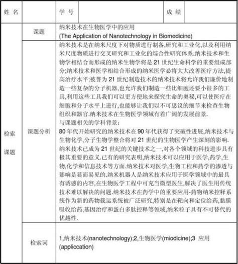 信息检索报告模板 范文118