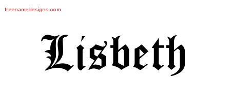 Lisbeth Archives Free Name Designs