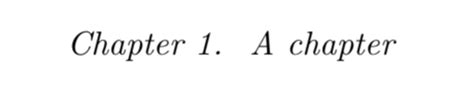 Chapter Title Under Chapter Number In Koma Class Tex Latex Stack