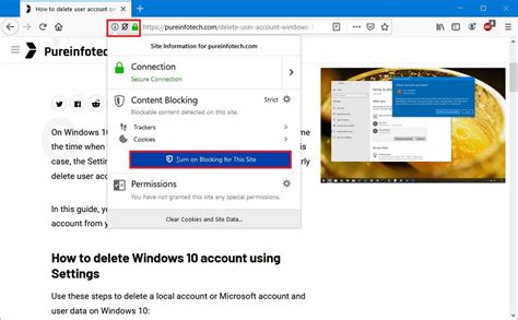 How To Disable ‘content Blocking Per Website In Firefox • Pureinfotech