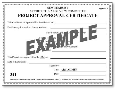 Permit Certificate Peninsula Council