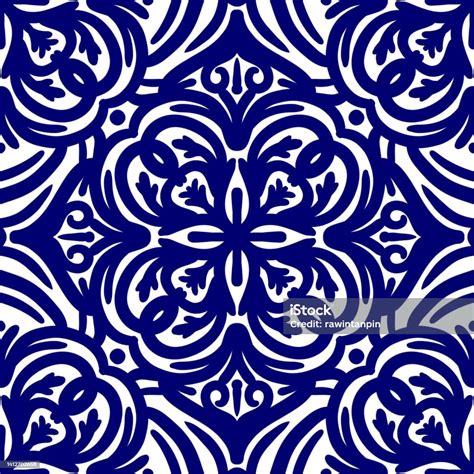 반복되는 복고풍 기하학적 패턴 직물 인쇄 다마스크 스타일 원활한 패턴 배경 모자이크 장식품 빈티지 스타일 직물에 인쇄를 위한