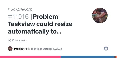 Problem Taskview Could Resize Automatically To Minimum Size · Issue 11016 · Freecadfreecad