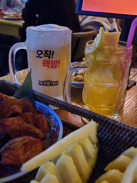 수원역 얼음생맥주 하노이맥주밤거리 수원역점에서 제대로 된 얼음생맥과 가성비좋은 안주먹고왔어요위치가격영업시간메뉴