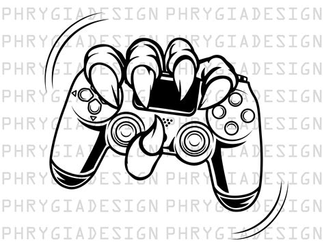 Game Controller Svg Png Gamer Svg Joystick Svg Monster Claw Svg Video Game Joystick