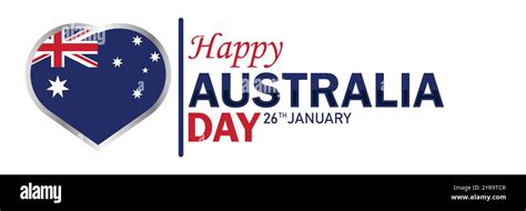 Happy Australia Day 26 January Suitable For Greeting Card Poster And