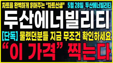 두산에너빌리티 긴급공시 5분전 속보 외국인 1조원 순매수 추가상승 이 가격까지는 계속해서 급등합니다 두산에너빌리티 두산에너빌리티목표가 Youtube