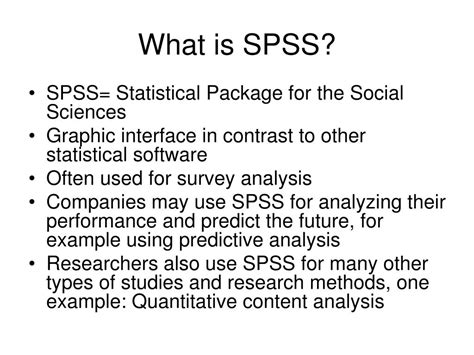 PPT Introduction To SPSS PowerPoint Presentation Free Download ID 5286594