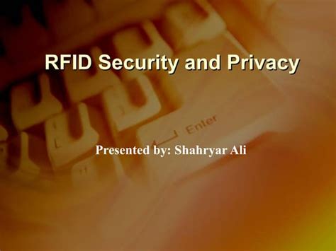 Rfid Security And Privacy Ppt