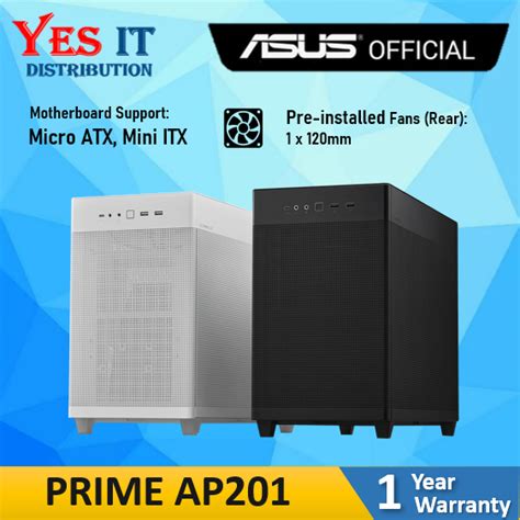 Asus Prime Ap Micro Atx Case Mesh A Mesh M Atx Casing Black White Shopee Malaysia