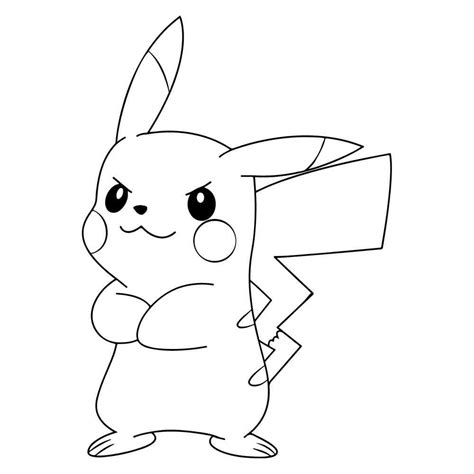 Распечатать Раскраску Пикачу Для Девочек 70 фото