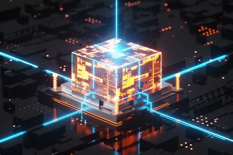 기술 Ai 칩 장면 배경 사진 및 창의적인 일러스트 무료 다운로드 Lovepik